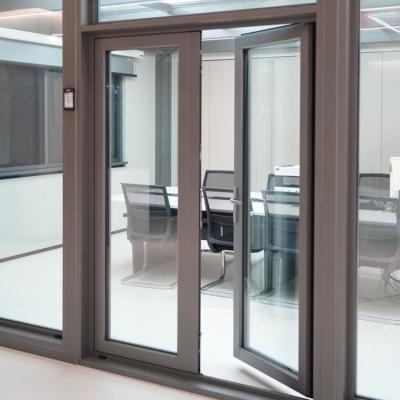 China Customized Modern Design Aluminum Alloy Waterproof Mosquito-proof Casement Door for Home Kitchen Workshop School Use for sale