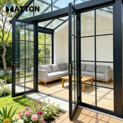 China Modern Design Aluminum Casement Door Soundproof Long Service Life Suitable for Hotel Room Residential & Commercial for sale
