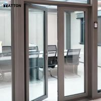 China Modern Aluminum Casement Door for Home Villa Kitchen Workshop-Waterproof Exterior Entry Door with Customizable Sizes for sale