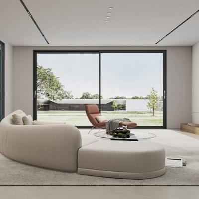 China High Quality Soundproof Thermal Insulation Heavy Sliding Door Aluminum Alloy Interior Kitchen Bedroom School Modern Design for sale