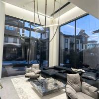 China Wholesale Modern Interior Kitchen Bathroom Bedroom Thermal Insulation Aluminum Heavy Sliding Door Double Layered Tempered Glass for sale