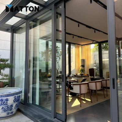 China Modern Soundproof & Weather Resistant Aluminum Sliding Door with Thermal Insulation for Bathroom & Kitchen Applications for sale