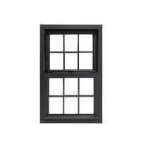 China Modern Vertical Sliding Hung Aluminum Alloy Thermal Insulation Soundproof Double-Hung Windows Stainless Steel Screen Bathroom for sale