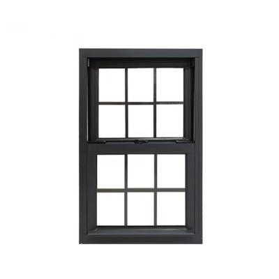 China Modern Vertical Sliding Hung Aluminum Alloy Thermal Insulation Soundproof Double-Hung Windows Stainless Steel Screen Bathroom for sale