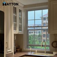 China Modern Aluminum Vertical Sliding Hung Window Thermal Break Double Glazed for Residential & Commercial Use Kitchen-Friendly for sale