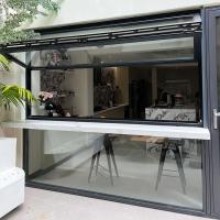 China Professional Modern Aluminum Alloy Soundproof Heat Insulation Folding Window Stainless Steel Screen for Kitchen Window/Door for sale