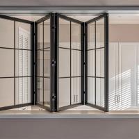 China Customized Aluminum Alloy Folding Window Soundproof UV Protection Modern Design 5-Year Warranty Professional for sale