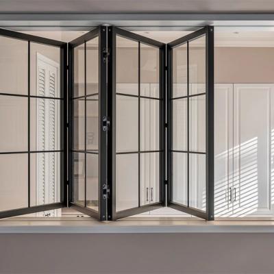 China Customized Aluminum Alloy Folding Window Soundproof UV Protection Modern Design 5-Year Warranty Professional for sale
