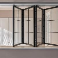 China Custom Size Aluminum Alloy Folding Windows Stainless Steel UV Protection Modern Design for Kitchen Building 5-Year Warranty for sale
