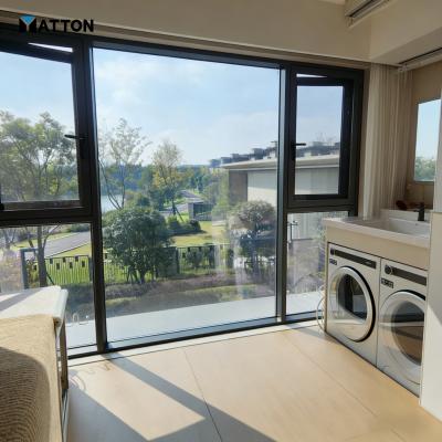 China Customized Modern Design Thermal Break Aluminum Alloy Casement Windows Soundproof Waterproof for Bathroom & Bedroom for sale
