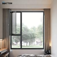 China Customized Modern Energy-saving Design Heat-breaking Glass Windows and Aluminum Casement Windows for Home Use for sale