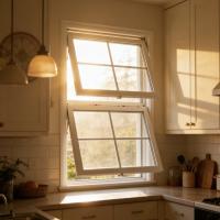 China Modern Aluminum Alloy French Windows Soundproof & Waterproof for Office Building for sale