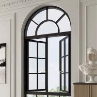 China French Style Apartment Villa Window Aluminum Alloy Frame Thermal Break Windows for sale
