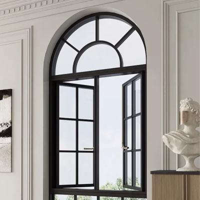 China High Quality Modern Stainless Steel Impact-Resistant Aluminum French Windows Hurricane Proof for Hotel & Living Room for sale