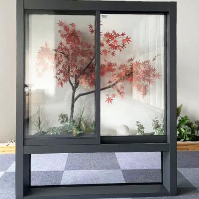 China Customized YATTON Aluminum Sliding Windows Stainless Steel Screen Heat Insulation Modern Design Windproof for Bedroom School Use for sale