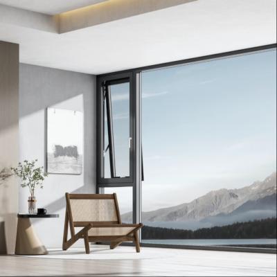 China High Quality Aluminum Alloy Double-layer Tempered Glass Casement Window for Bedroom Doors windows Aluminium Accessories for sale
