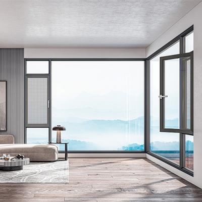 China High Quality Modern Aluminum Alloy Casement Window Aluminum Bar Double-layer Tempered Glass Thermal Insulation Soundproof for for sale