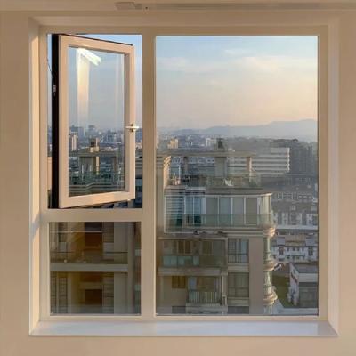 China Custom Size Aluminum Alloy Casement Window Double-layer Tempered Glass Soundproof for Bedroom Living Room Doors-Modern Design for sale