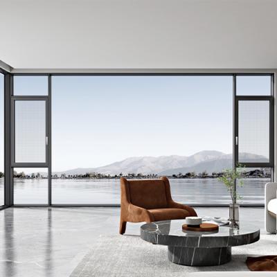 China High-Performance Aluminum Casement Window Aluminium Material for windows for Bathrooms for sale