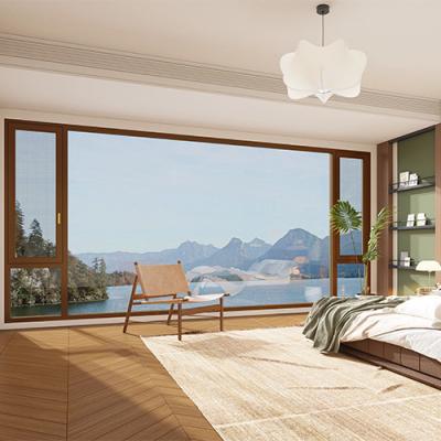 China Hot Selling Customizable Modern Aluminum Alloy Casement Window for School Bathroom Soundproof Anti-Theft Double-layer Tempered for sale