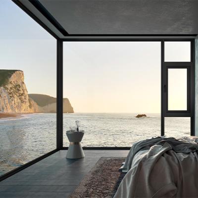 China Hot Selling Modern Aluminum Alloy Casement Window System Soundproof Double-layer Tempered Glass for Living Room Bedroom 5-Year for sale