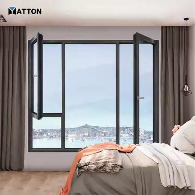 China High Quality Aluminum Anti-Theft Windproof Casement Window Aluminium Material for windows Casement Glass Window for sale