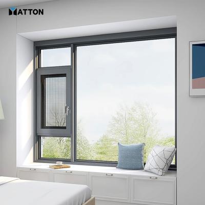 China Thermal Break Aluminum Alloy Modern Insulated Casement Window Double-layer Glass for Bedroom Doors windows Aluminium Accessories for sale