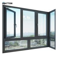 China Factory Direct Modern Aluminum Alloy High Strength Security Casement Window Double-layer Tempered Glass Soundproof for Bedroom for sale