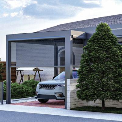 China Waterproof Outdoor Garden Electric Adjustable Pergola Natural Inspiration Decoration Sunshade Aluminum Eco-Friendly Durable for sale