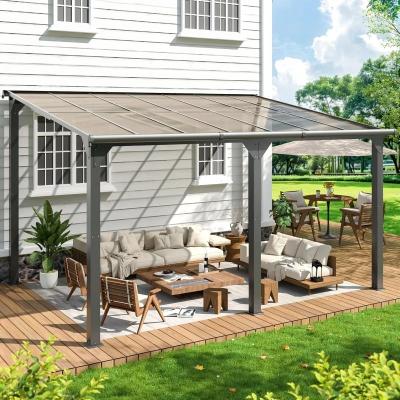 China Modern Aluminum Gazebo Pavilion-Custom Size UV-Resistant Eco-Friendly Wind Resistant Opening Roof Pergola for Commercial for sale