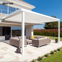 China Modern Aluminum Alloy Garden Pavilion Outdoor Leisure Gazebo Eco-Friendly Durable Easy Assembly Electric Adjustable Pergola for sale