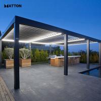 China YATTON Easily Assembled Aluminum Outdoor Kitchen Gazebo & Pavilion-Waterproof Eco-Friendly Wind Resistant Opening Roof Pergola for sale