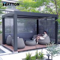 China Aluminium Gazebo Custom Outdoor Luxury Metal Roof Aluminum Garden Gazebos Low Price Waterproof Gazebo Outdoor Pergola for sale