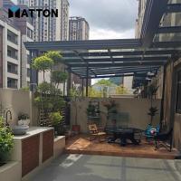 China Aluminum Alloy Garden Pavilion Pergola Elegant Metal Stylish Waterproof Outdoor Gazebos for Living Space Outdoor Gazebo Curtains for sale