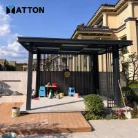China Outdoor Alluminio Metal Patio Gazebo Waterproof and Sun protection Gazebo, Custom Aluminum Roof Pergola for sale