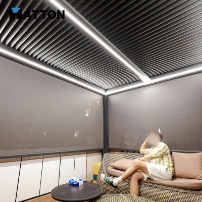 China Modern High Quality Aluminum Customized Waterproof Gazebo Outdoor Pergola System Factory Direct Supply for sale