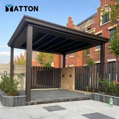 China Aluminum Adjustable Pergola Outdoor Adjustable Waterproof Motorized Garden Gazebo Aluminum Luxury Customized Outdoor Pergola for sale