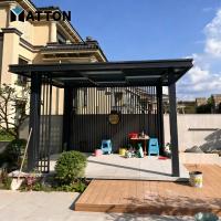 China Wholesale YATTON Garden Gazebo Aluminum Adjustable Pergola Waterproof Eco-Friendly Durable Motorized Windproof for sale