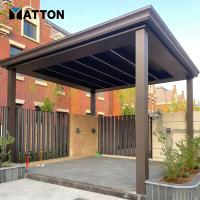 China YATTON Customized Outdoor Waterproof Eco-Friendly Wind Resistant Easy Manual Assembly Aluminum Frame Pavilion Garden Adjustable for sale