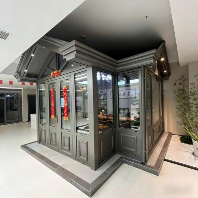 China Wholesale Modern Retractable Aluminum Glass Conservatory Sunroom Greenhouse Solarium for Residential Apartment Use Eco-Friendly for sale