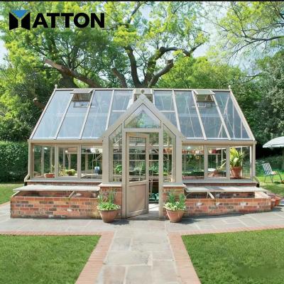 China Professional Solarium Customized Window Frame Aluminium Conservatory Sunroom Garden Sunroom Folding Sunroom for sale