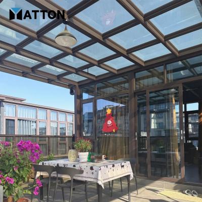 China Hot New Products Aluminum Alloy  Eco Friendly Soundproof Sunroom Balcony Terrace Outdoor Garden Sunroom Victorian Conservatory for sale