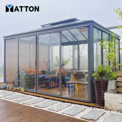 China High Quality Residential Outdoor Garden Freestanding Patio Backyard Balcony Design Aluminium Victorian Conservatory Sunroom for sale