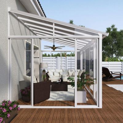 China Sunroom Landscape Pavilion Movable Direct Supply Aluminum Glass Conservatory Pergola Sunrooms for sale