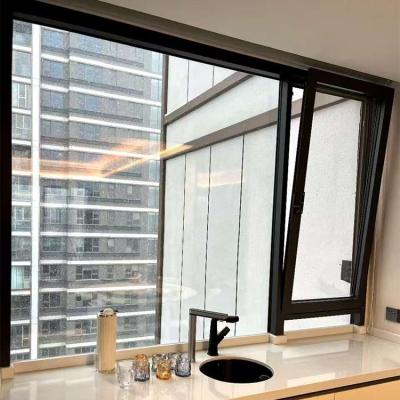 China Modern Thermal Insulation Aluminum Alloy Stainless Steel Tilting Rotating Window Windproof Soundproof Living Room for sale
