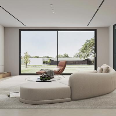 China Modern Hurricane-Proof Aluminum Heavy Sliding Door Thermal Insulation Insulated Tempered Glass for Commercial Residential for sale