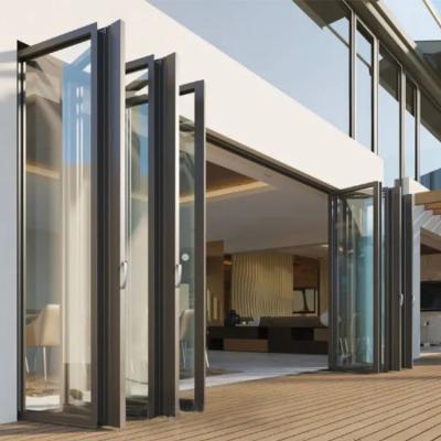 China High Quality YATTON Modern Apartment 5-Year Warranty Double-layer Insulated Aluminum Soundproof Folding Doors for sale