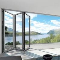 China YATTON Customized Aluminum Folding Door Double-layer Insulated Tempered Glass Modern Design 5+ Year Warranty for Residential Use for sale