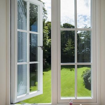 China Hurricane Impact Aluminum Exterior French Doors and Windows Fabrication Machinery for Courtyard School Warehouse for sale