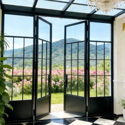 China Modern Design Hot Selling Product Durable Aluminium Alloy Door French Door Alluminium Doors and windows for Villas for sale
